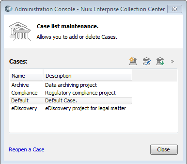 Adding cases and collections